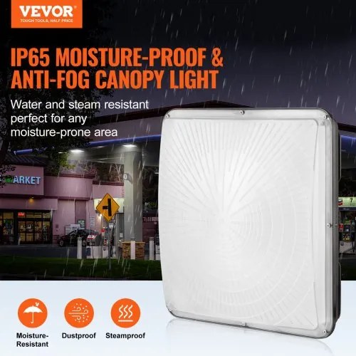 LED přístřešek osvětlení 150 W 16500LM 5000K Denní světlo venkovní osvětlení