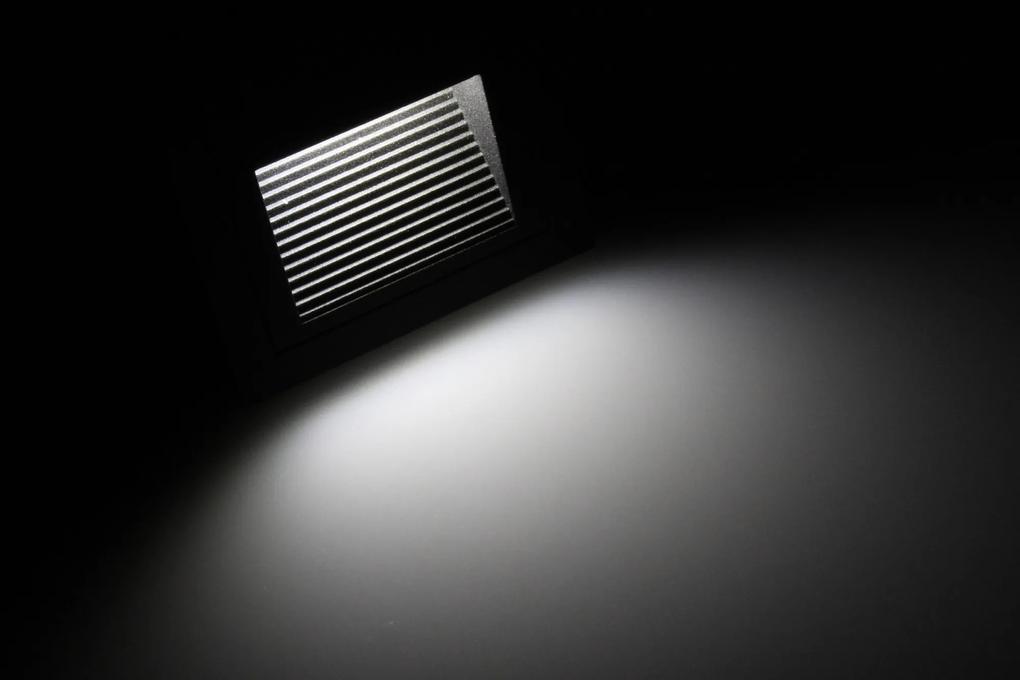 T-LED LED vestavné svítidlo PIR-LOPEN-B-IP65 černé Studená bílá
