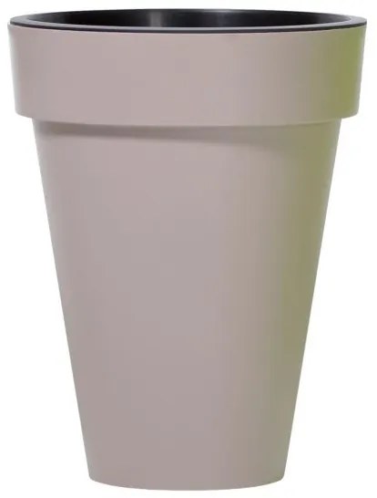 PlasticFuture Květináč Cone Cube světle hnědý