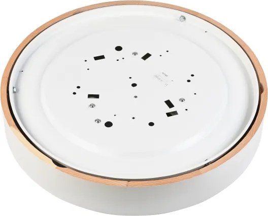 Stropní svítidlo NATURAL 5xE27/15W/230V pr. 47,5 cm borovice/bílá