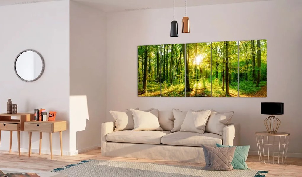 Obraz Ranní rozbřesk + háčky a hřebíčky ZDARMA Velikost (šířka x výška): 150x60 cm