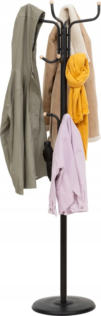 Věšák na oblečení bundy Stojící Loftový Vysoký 176,5 cm Do předsíně