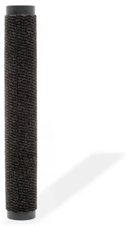 vidaXL Protiprachová obdélníková rohožka všívaná 60x90 cm černá