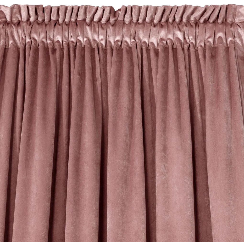 ZATEMŇOVACÍ ZÁVĚS NA PÁSCE ROSA 140X270 CM STARORŮŽOVÁ