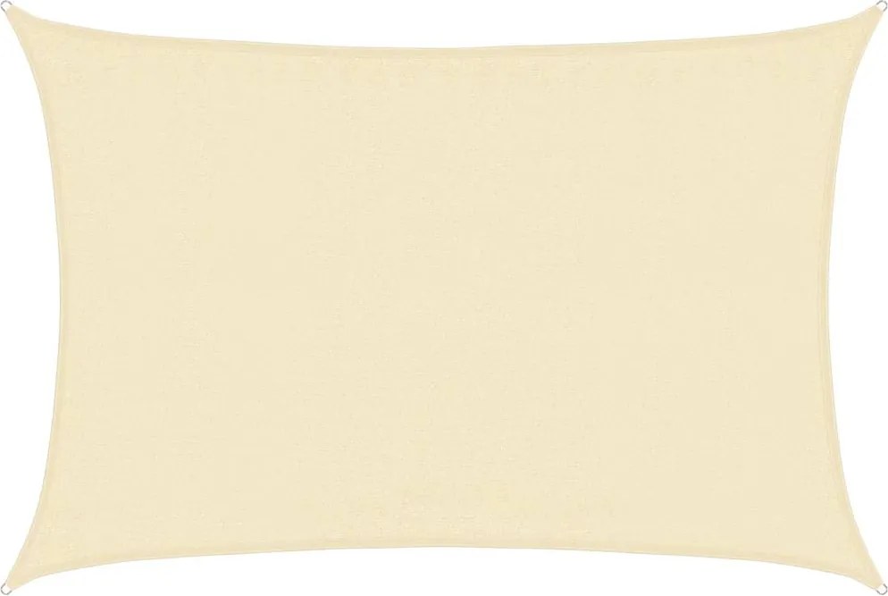 Plachta proti slunci 160 g/m² krémová 3,5 x 5 m HDPE 311187