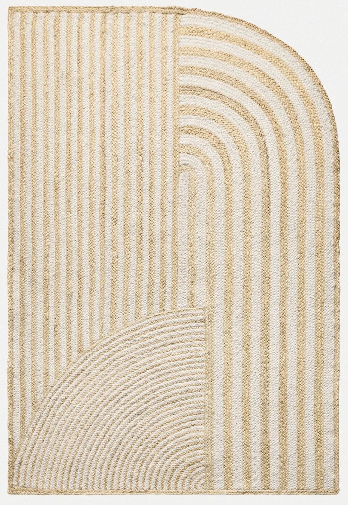 Diamond Carpets India, Ručně vázaný kusový koberec Elka J-52 Natural, 300x400, béžová, chodba / předsíň