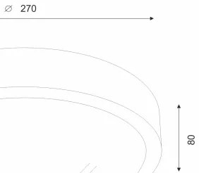 Brilagi - LED Stropní svítidlo CARVALHO SLIM 1xE27/60W/230V dub třešeň pr. 27 cm