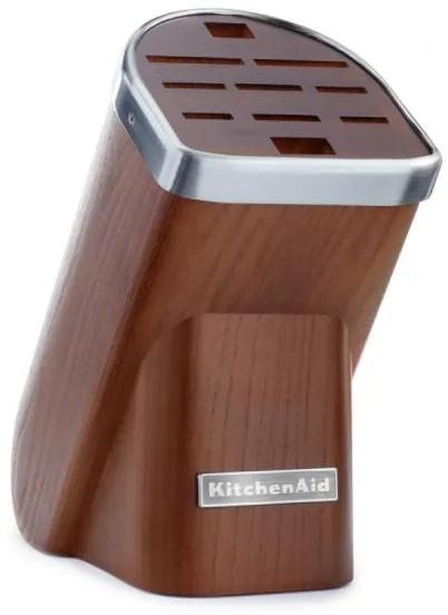 KitchenAid Blok na nože, 10 slotů, přírodní dřevo-tmavý jasan KKFMA01DA