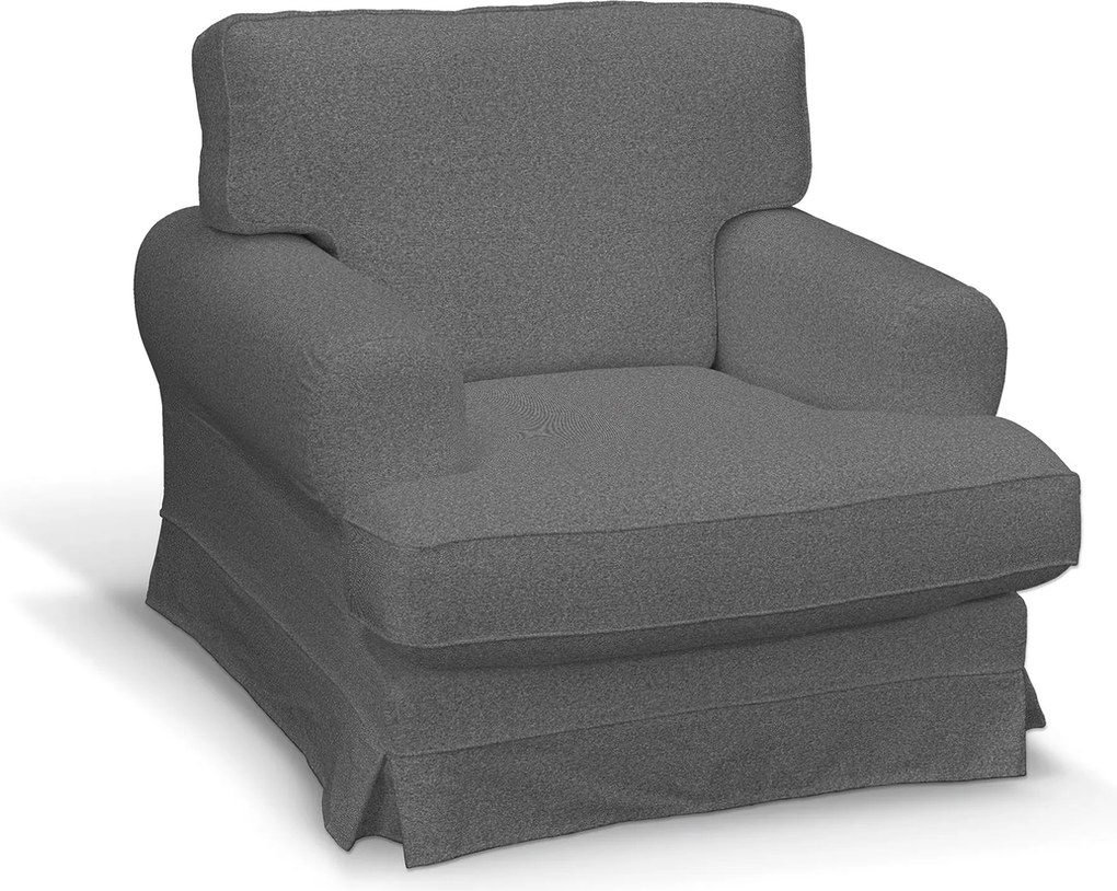 Potah na křeslo IKEA Ekeskog barva šedá látka pletený vzor
