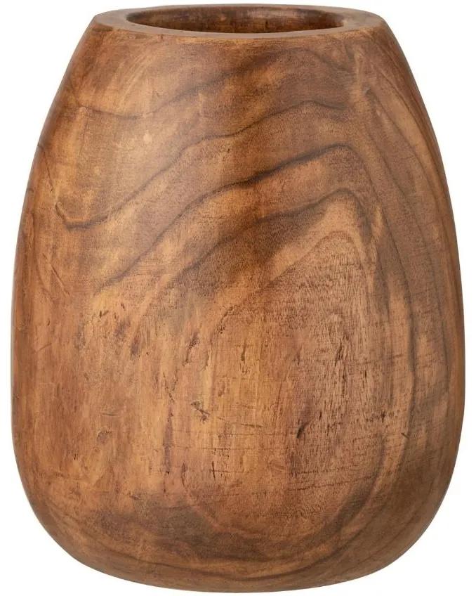 OnaDnes -20% Dřevěná dekorativní váza J-Line Iowa 50 cm