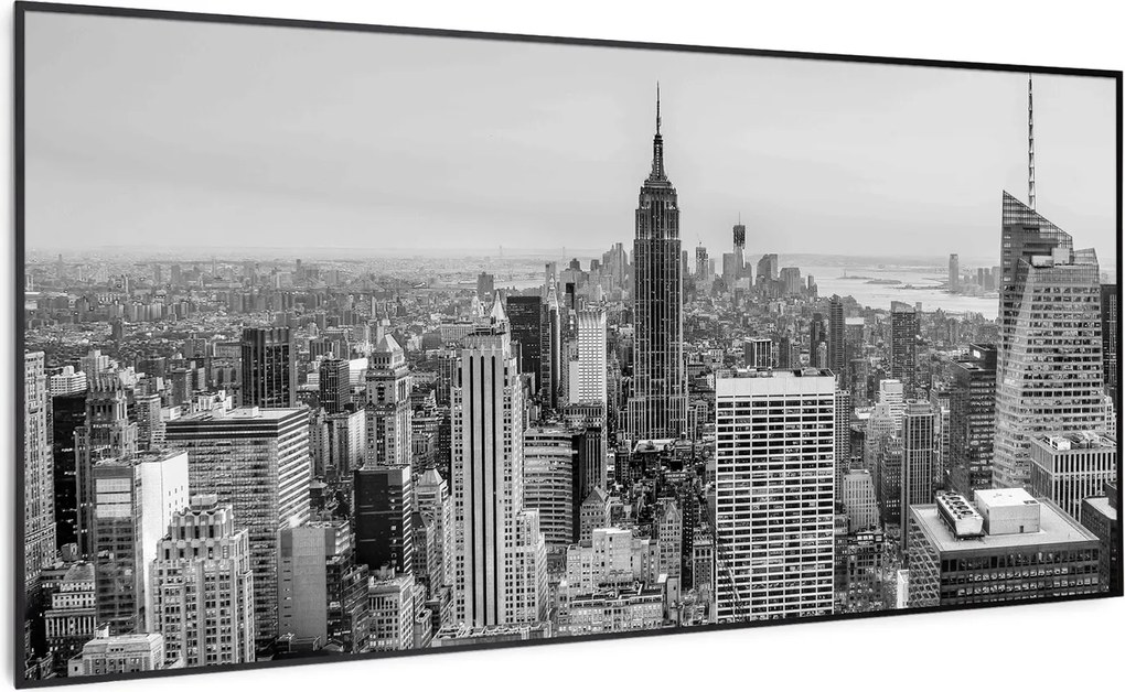 Klarstein Wonderwall Air Art Smart, infračervený ohřívač, 120 x 60 cm, 700 W, New York City