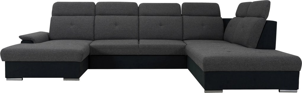 XXXLutz SEDACÍ SOUPRAVA, textil, černá, tmavě šedá Cantus - Sedací soupravy - 000812006481