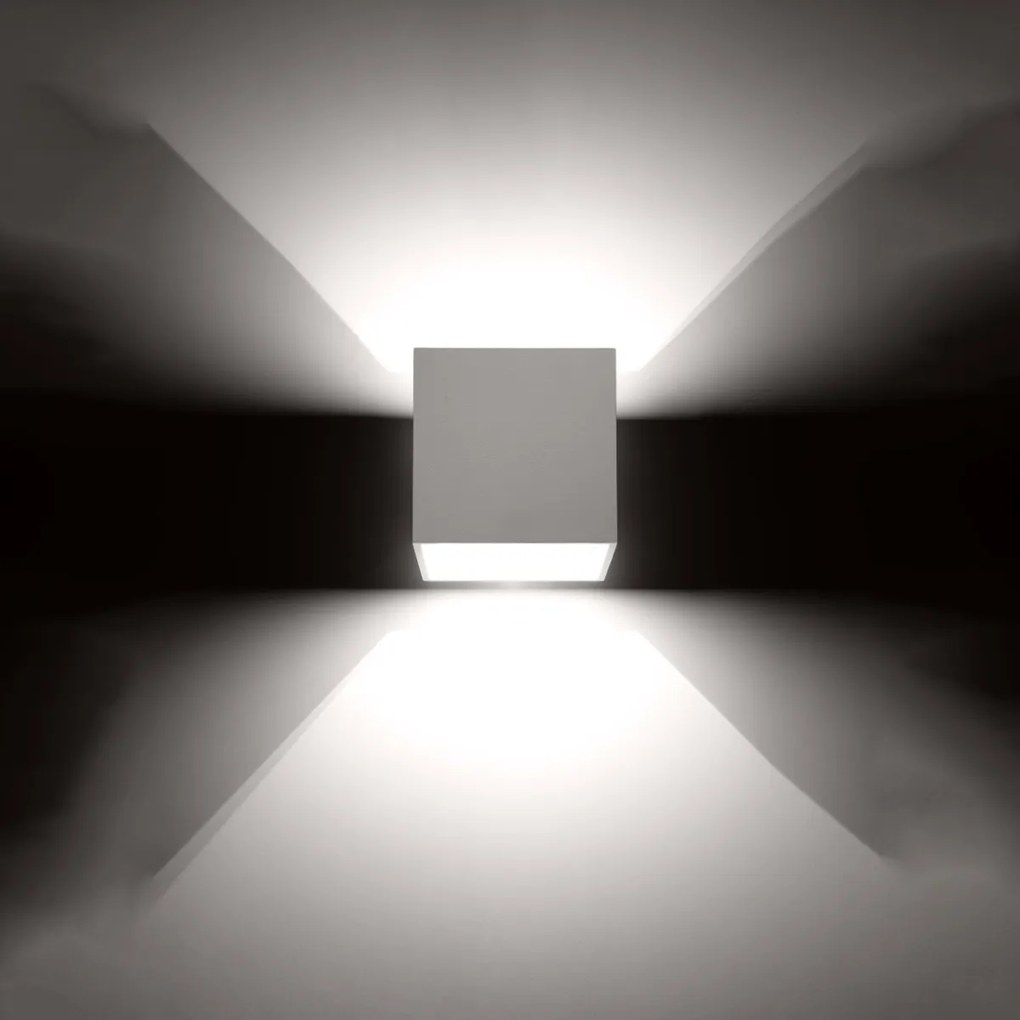 Sollux Lighting Nástěnné svítidlo QUAD 1 bílé