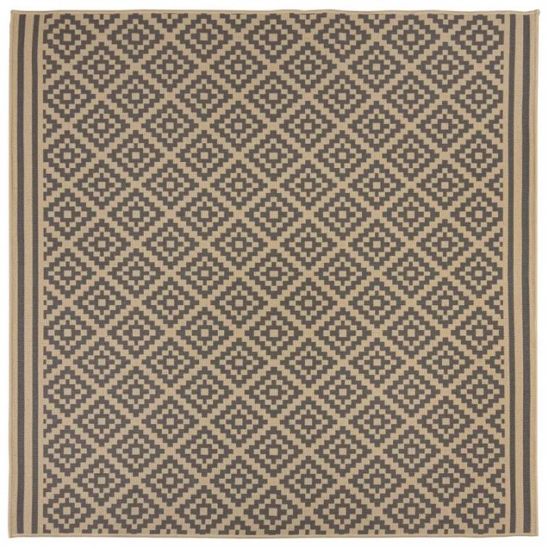 Hans Home | Kusový koberec Florence Alfresco Moretti Beige/Anthracite čtverec – na ven i na doma