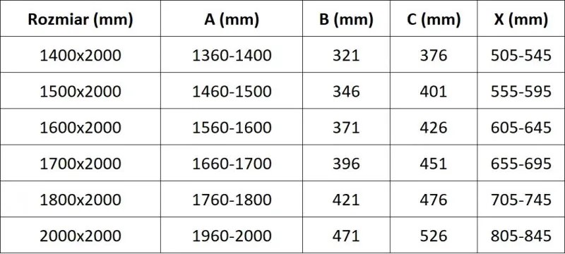 Mexen Velar L Duo, posuvné sprchové dveře do otvoru 180 cm, 8mm čiré sklo, zlatá matná, 871-180-003-02-55