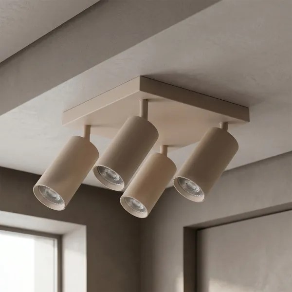 BRILAGI - Bodové svítidlo SELE SQUARE 4xGU10/30W/230V béžová