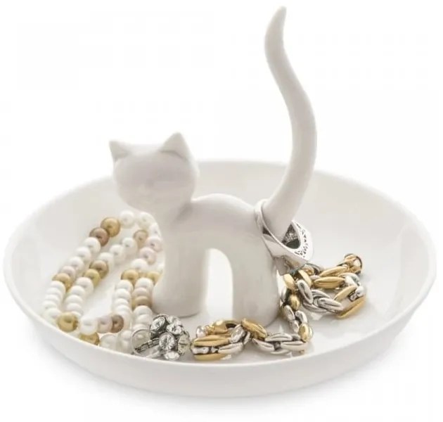 Porcelánový talířek na šperky Cat – Balvi