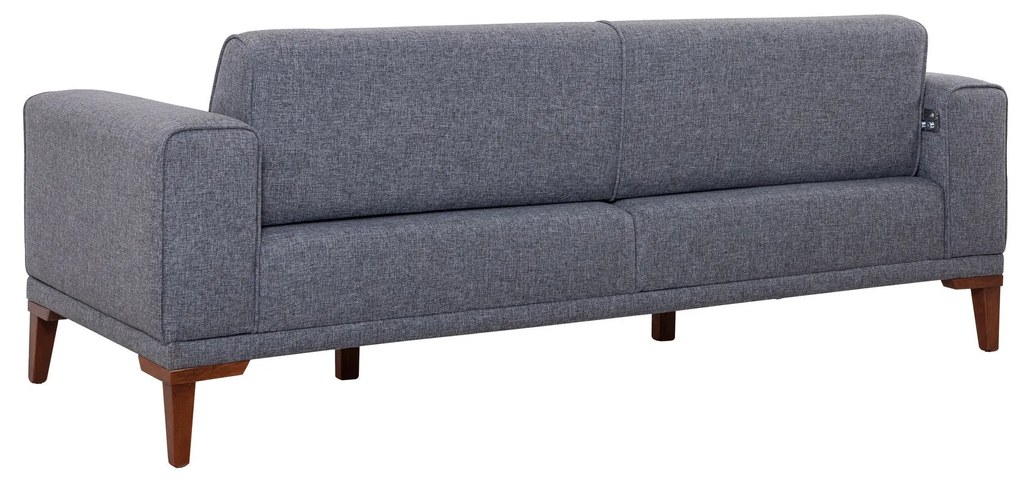 Atelier del Sofa 3-místná pohovka Liones 3 - Dark Grey, Tmavá Šedá