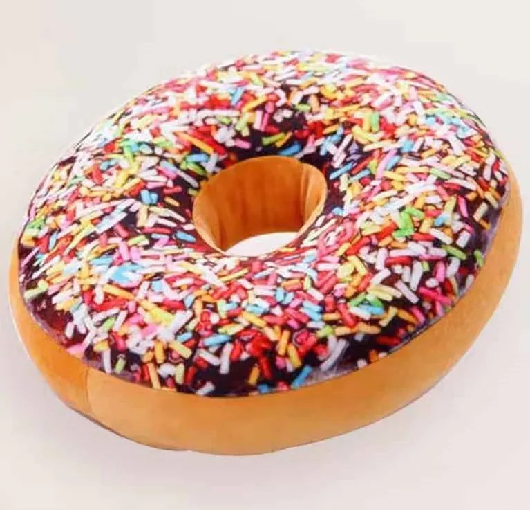 Bavlissimo Polštářek donut průměr 40 cm varianta: donut posyp 1