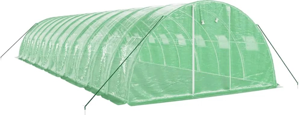 Skleník s ocelovým rámem zelený 48 m² 12 x 4 x 2 m 3188065