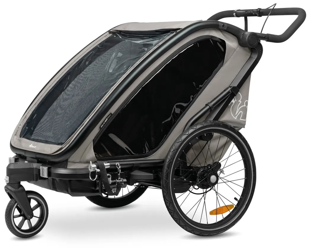 Hauck Bike N Walk Duo cyklovozík 3v1 light grey