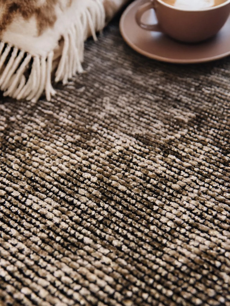 ELLE Decoration, Běhoun Brilliance Prisma 106312 Beige z kolekce Elle, 80x250, hnědá, ložnice