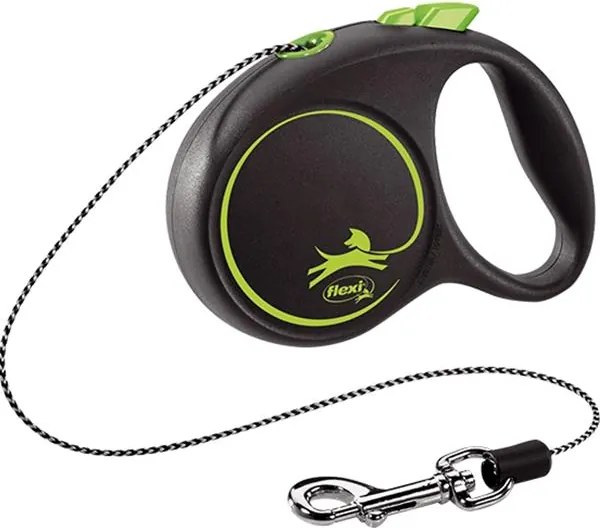 Flexi Black Design XS lanko 3 m zelené 8 kg