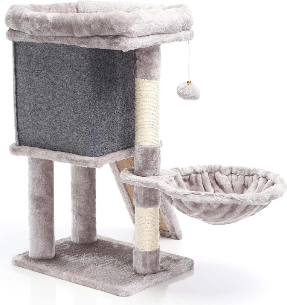 Škrabadlo pro kočky fudajo – 71,5 cm, šedá (64235)