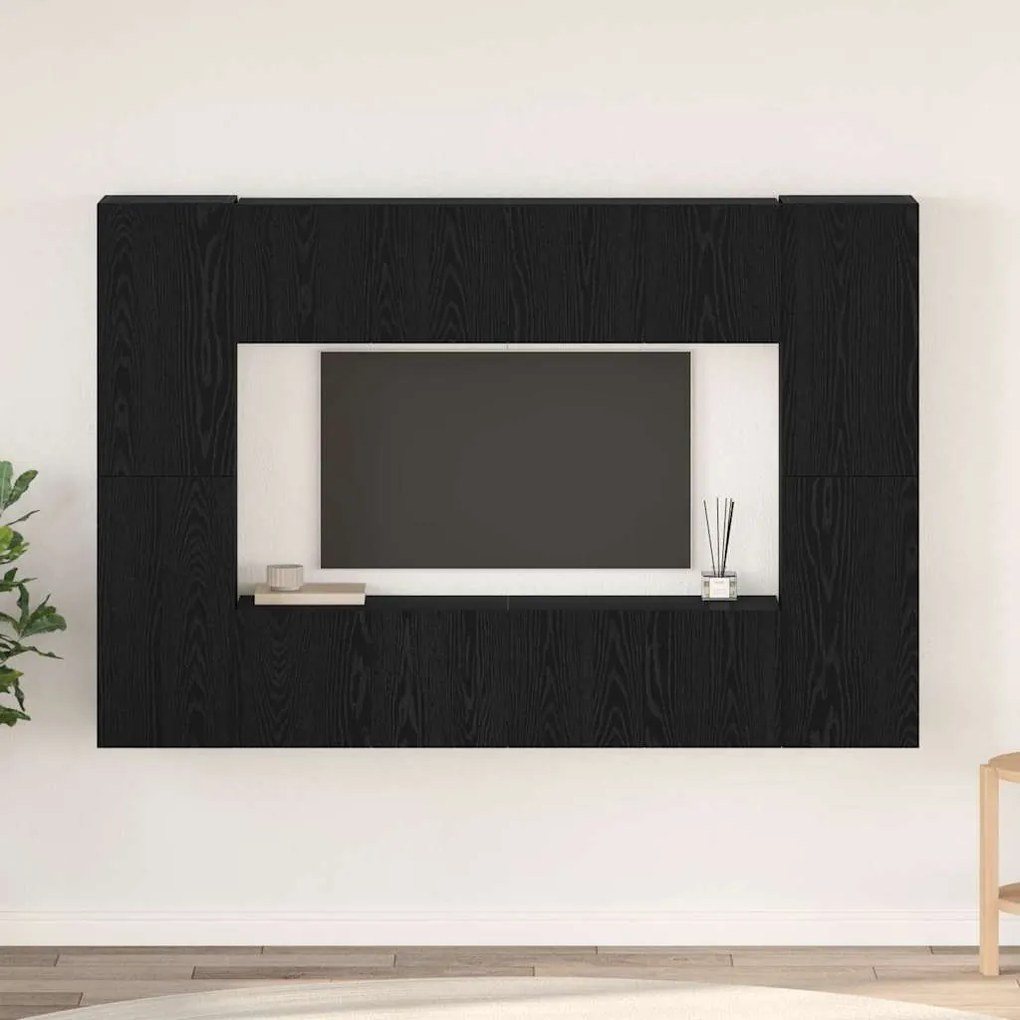 Sestava TV skříněk 8 ks Černý dub Kompozitní dřevo 3393376