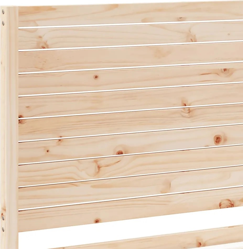 Prodloužený rám postele bez matrace 200 x 210 cm masivní dřevo 3309305