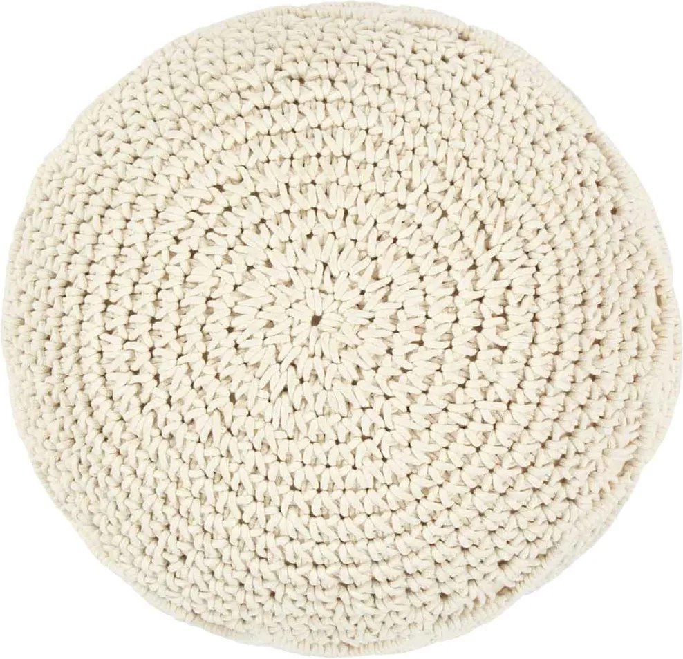 Ručně vyrobený sedací puf macrame 45 x 30 cm bavlna 248090