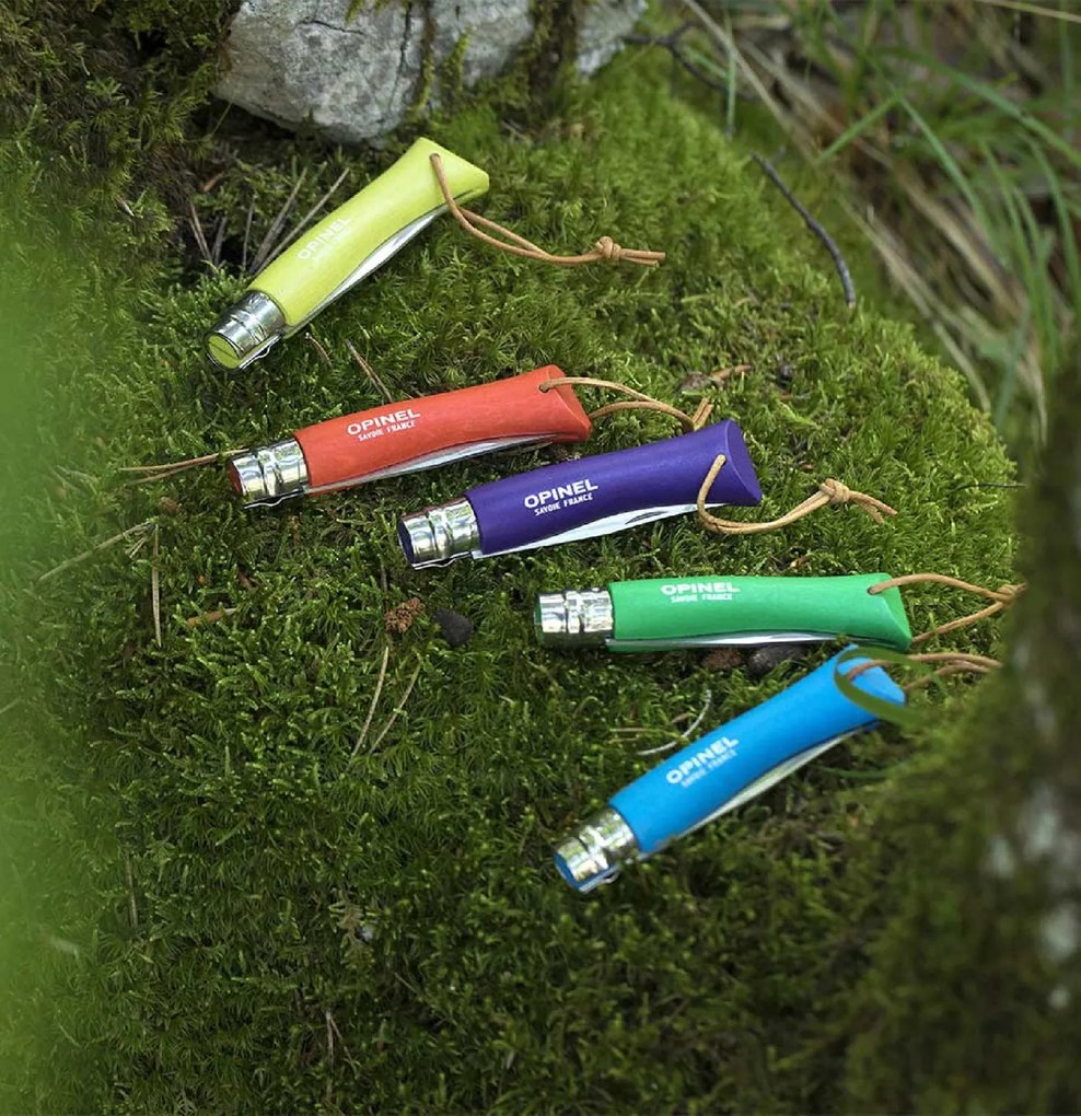 Opinel Colorama N°07 zavírací nůž 8 cm, zelená, 002207