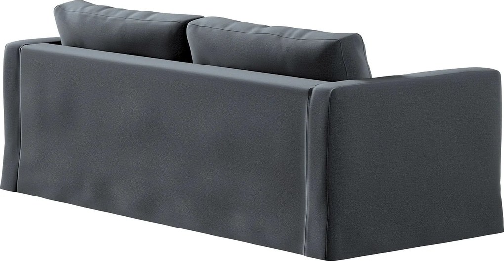 Potah na pohovku IKEA Karlstad 3-místná, nerozkládací, dlouhý barva šedá látka sametová