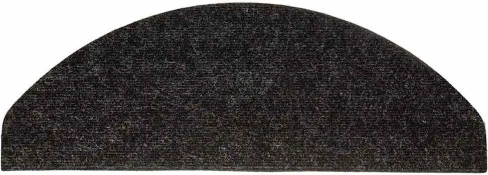 Samolepicí nášlapy na schody 15 ks 65x22,5x3,5 cm antracitové 136395