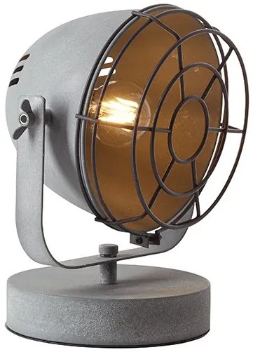 Industriální stolní lampa CARMEN GRILL 1 x E27, betonová