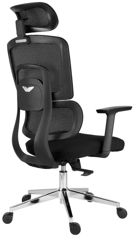 Ergonomická kancelářská židle ERGODO KENDOR - černá síťovina / nosnost 150 kg