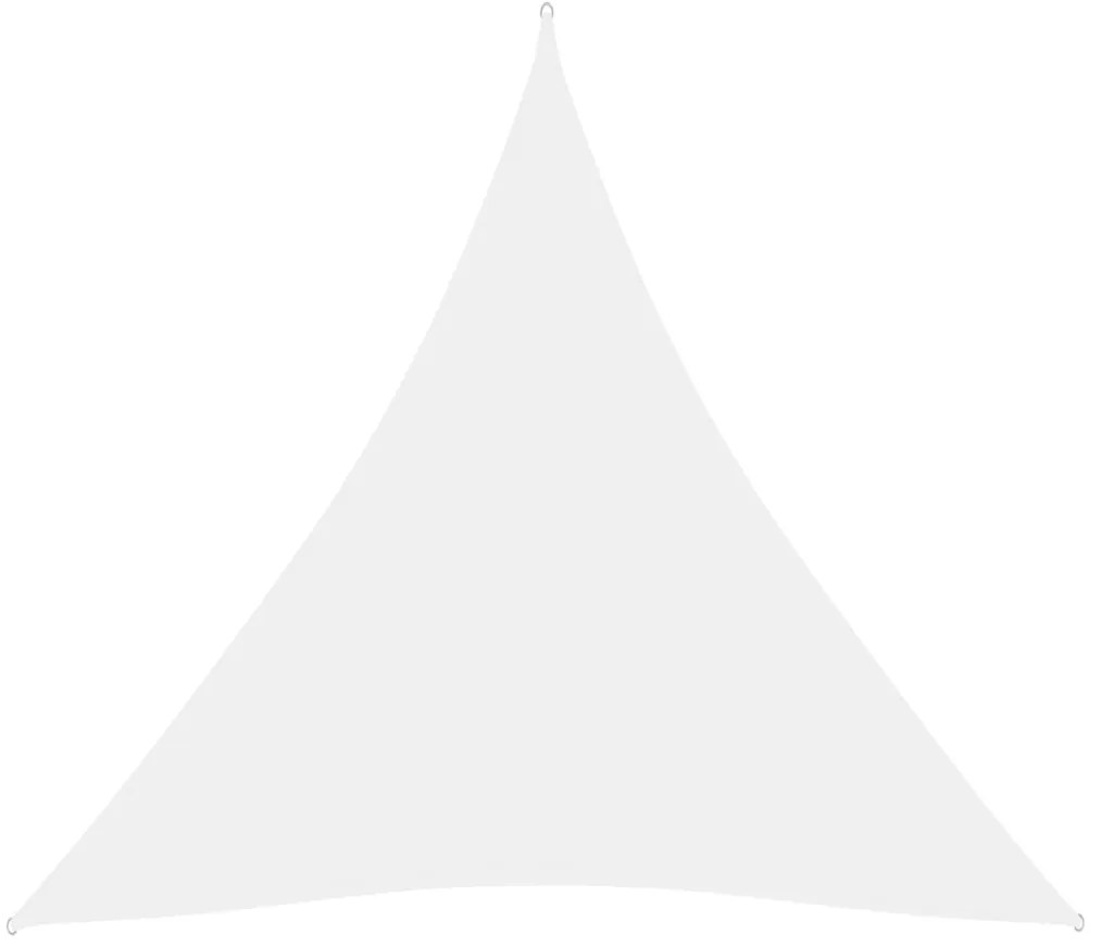 135281 vidaXL Stínící plachta oxfordská látka trojúhelník 3,6x3,6x3,6 m bílá
