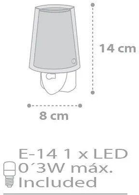 Dalber D-81215L - LED noční světlo STARS 1xE14/0,5W/230V
