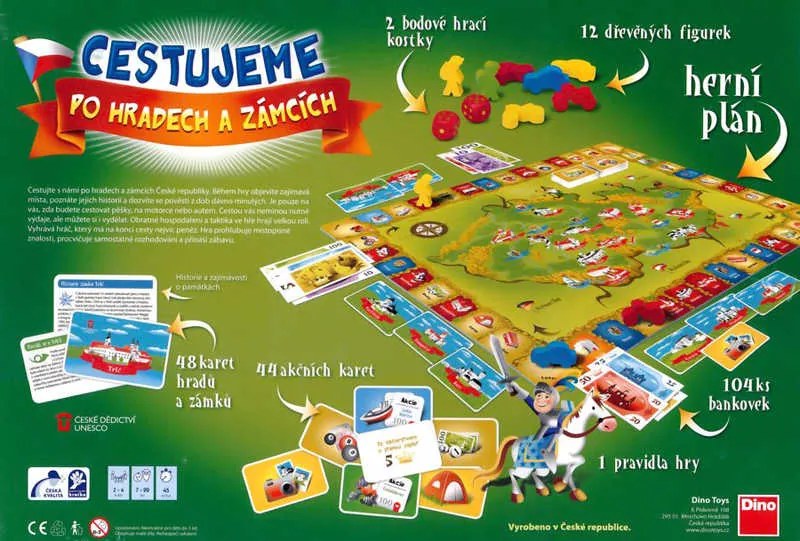 DINO Hra Cestujeme po hradech a zámcích *SPOLEČENSKÉ HRY * dn631281