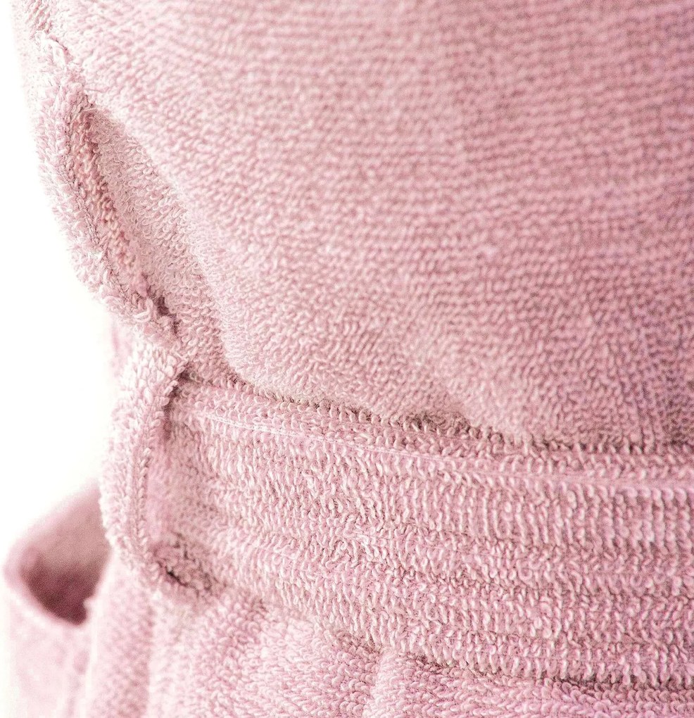 Bavlněný froté župan Comfort starorůžový Velikost: XXL-XXXL