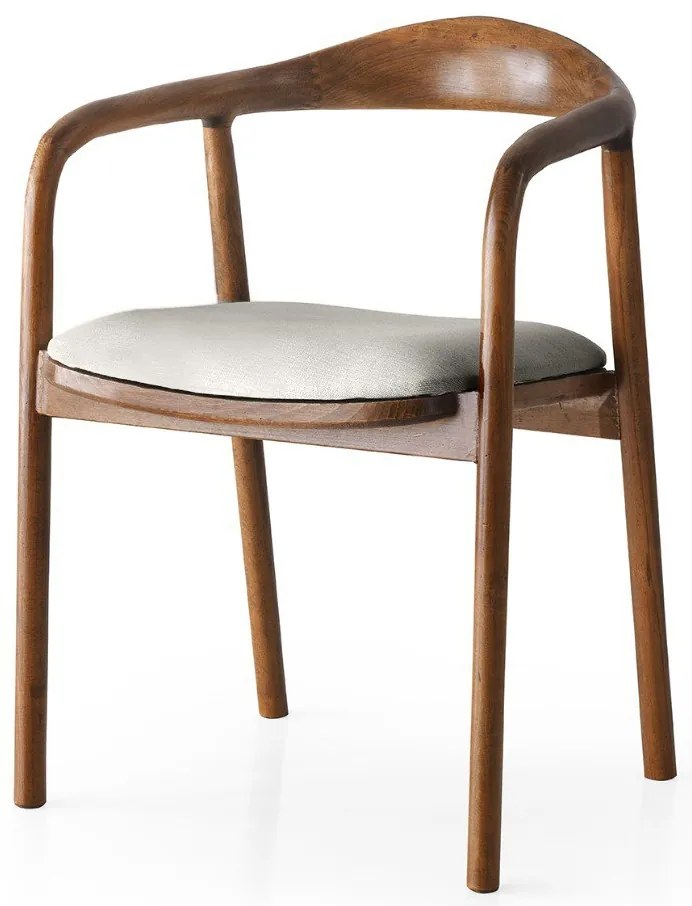 Kalune design Jídelní židle PA hnědá s bílou