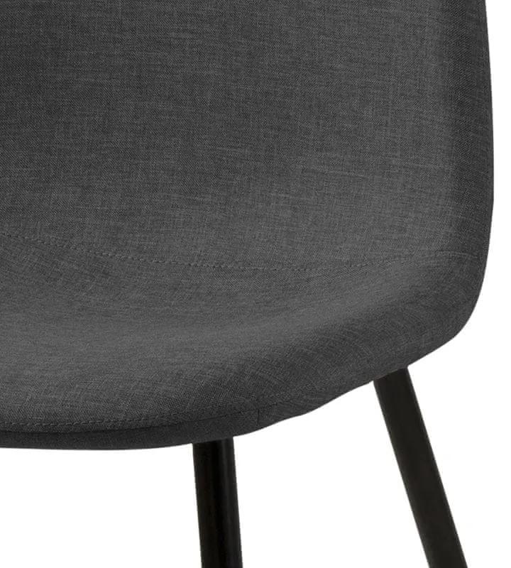 Design scandinavia Jídelní židle Wanda (SET 4 ks), šedá