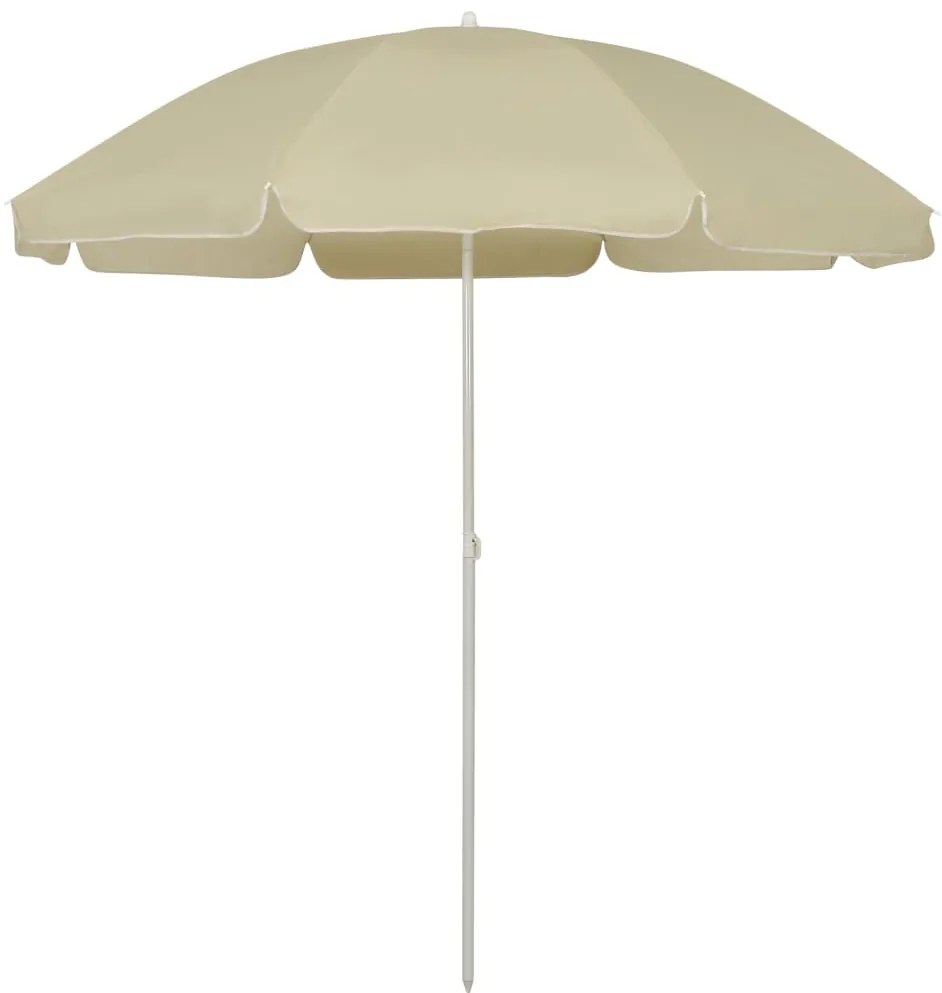 Plážový slunečník pískově žlutý 240 cm 314703