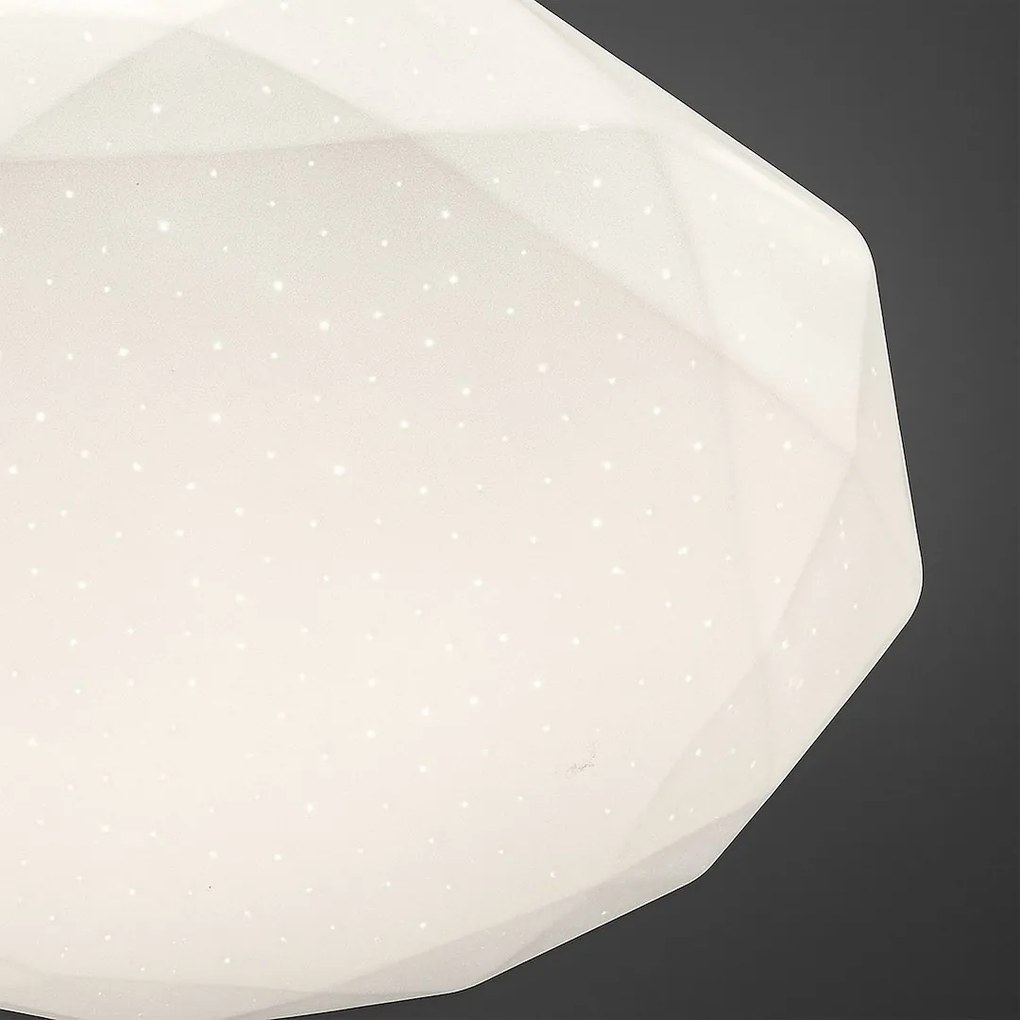 Stropní LED svítidlo Hex, 1x LED 72w, 3000-6000k, (fi 50 cm), w, s ovladačem