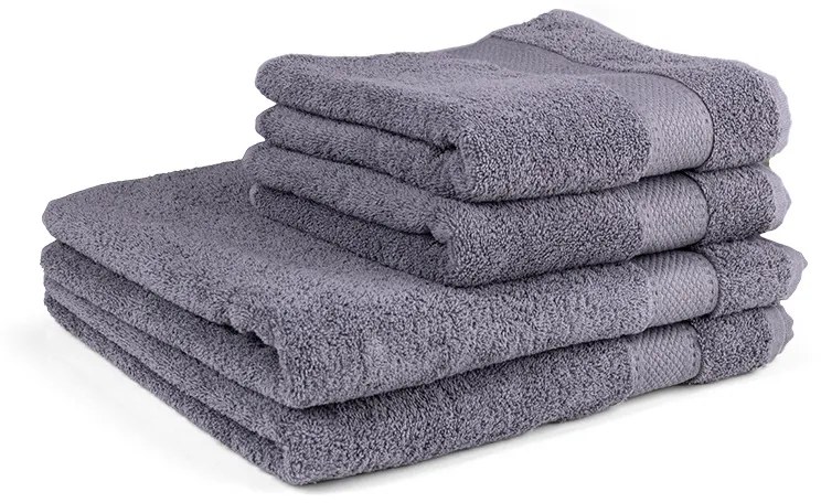 Bavlněný ručník / osuška z bavlny- tmavě šedá - Tmavě šedá - 50*90 cm