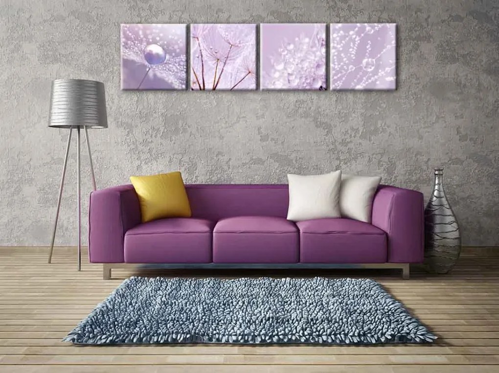 Obraz Pampeliška Pink Velikost (šířka x výška): 80x80 cm