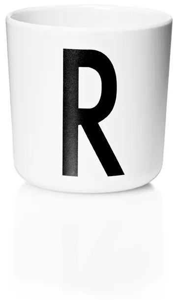 DESIGN LETTERS Dětský hrnek Ecozen Letters 200 ml J, bílá barva, plast