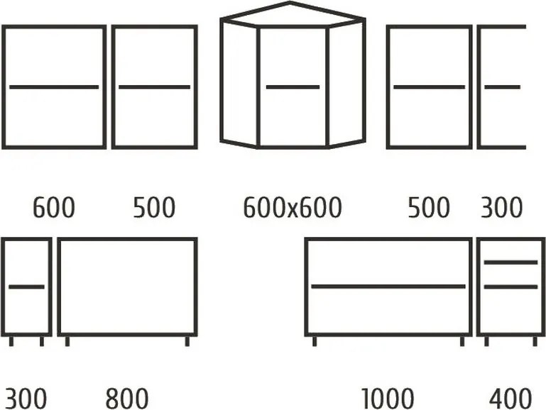 Casarredo - Komfort nábytek Kuchyně BERHIL rohová antracit