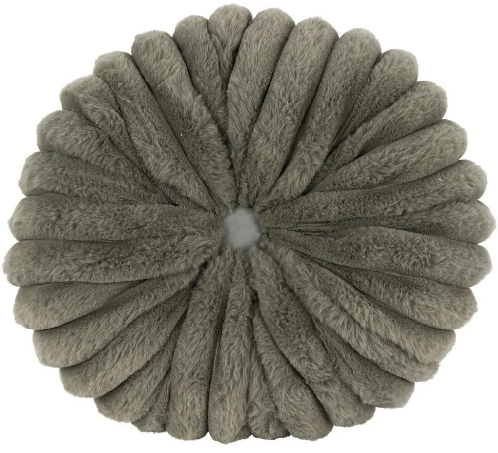 Polštářek Flower šedá, pr. 38 cm
