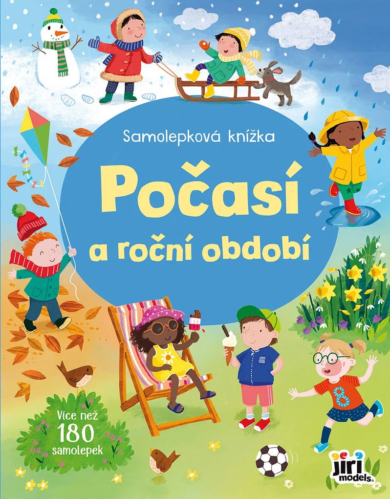 JIRI MODELS Samolepková knížka Počasí a roční období 180 samolepek 3